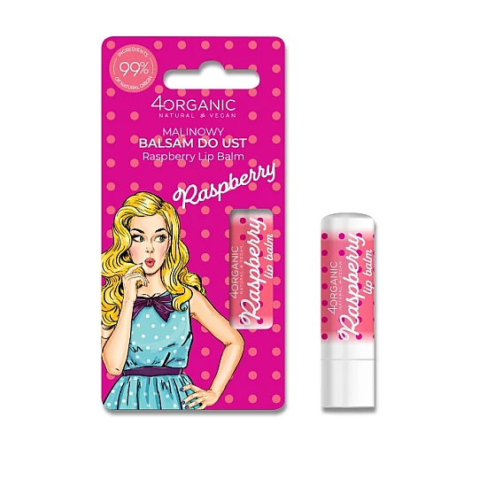 PRIRODNI BALZAM ZA USNE RASPBERRY PIN-UP GIRL 4ORGANIC 5G