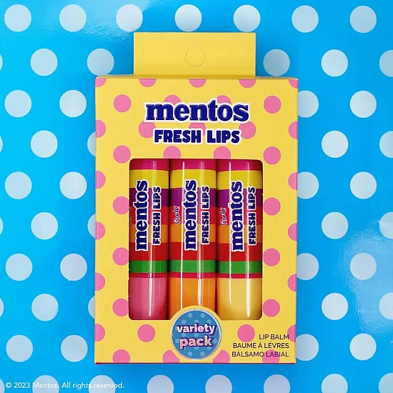 SET BALZAMA ZA USNE MENTOS FRESH LIPS TROPICAL MIX 4 G