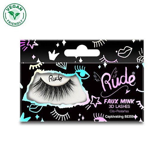 VEŠTAČKE TREPAVICE ESSENTIAL FAUX MINK 3D LASHES - CAPTIVATING