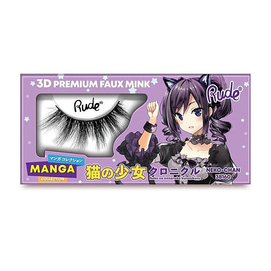 VEŠTAČKE TREPAVICE MANGA COLLECTION 3D FAUX MINK LASHES - NEKO-CHAN