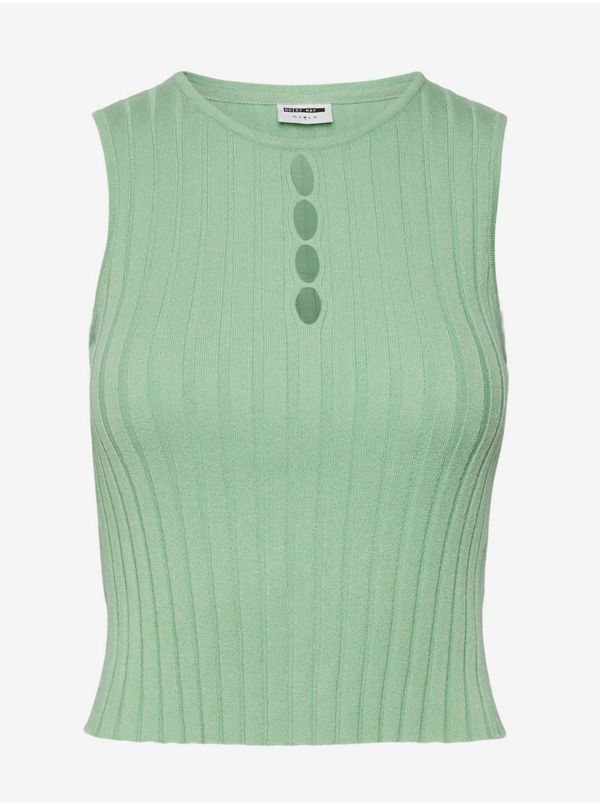 LIGHT GREEN CROP TOP NOISY MAY FREY - WOMEN