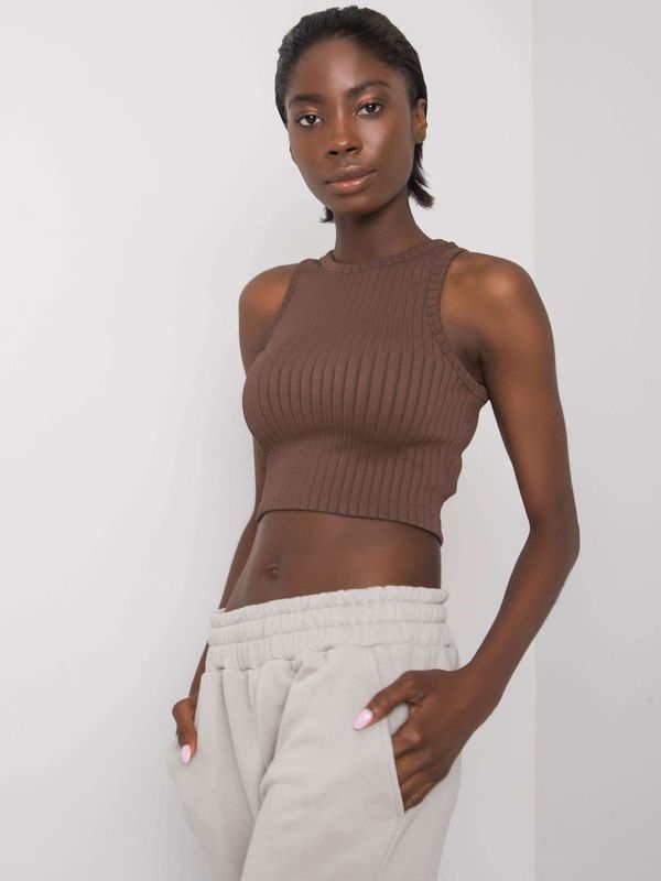BROWN CROP TOP JOIE RUE PARIS