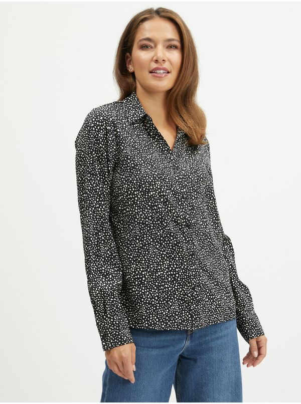 BLACK LADIES POLKA DOT SHIRT JDY CAINE - LADIES