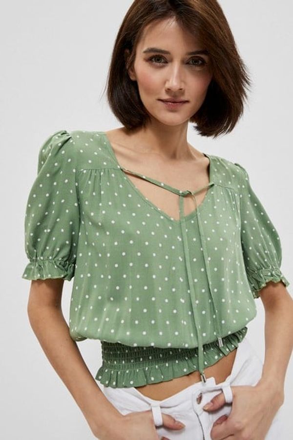 ŽENSKA BLUZA MOODO POLKA DOT PRINTED