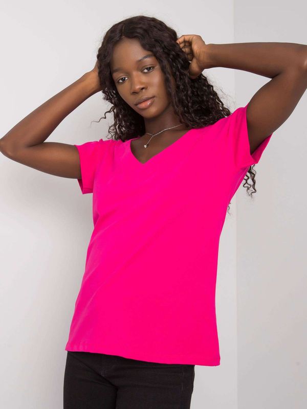 FUCHSIA BLOUSE WITH BACK NECKLINE
