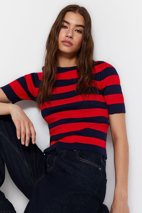 TRENDYOL NAVY BLUE COLOR BLOCK BLOUSE