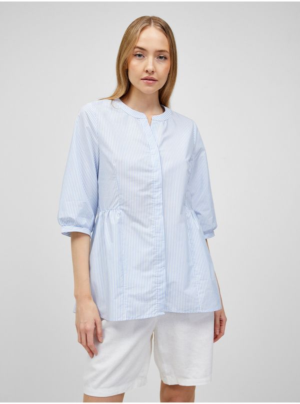 LIGHT BLUE STRIPED BLOUSE ONLY GALE - LADIES