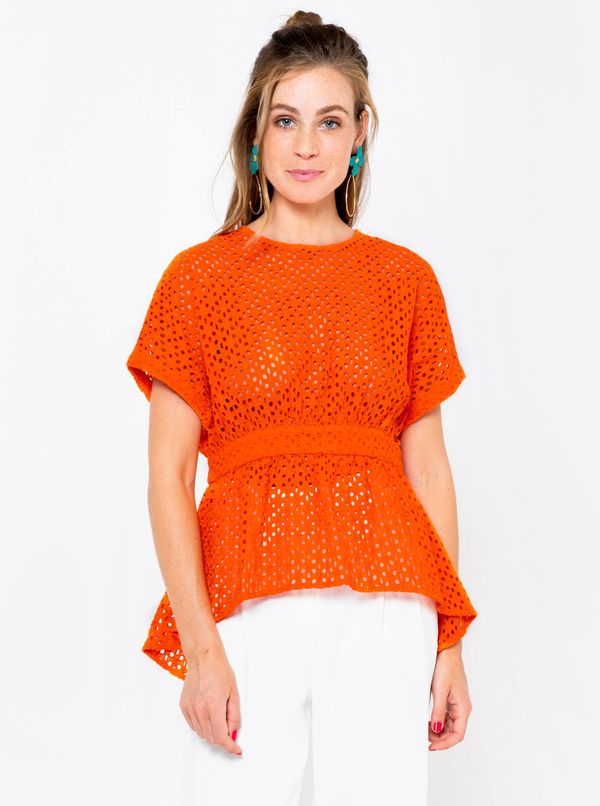 ORANGE BLOUSE CAMAIEU - WOMEN