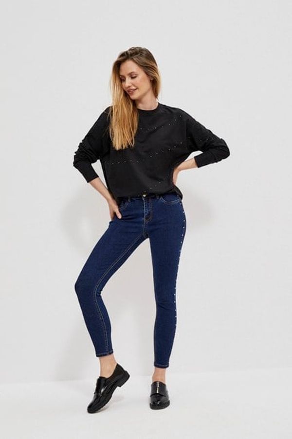 SKINNY JEANS WITH RHINESTONES