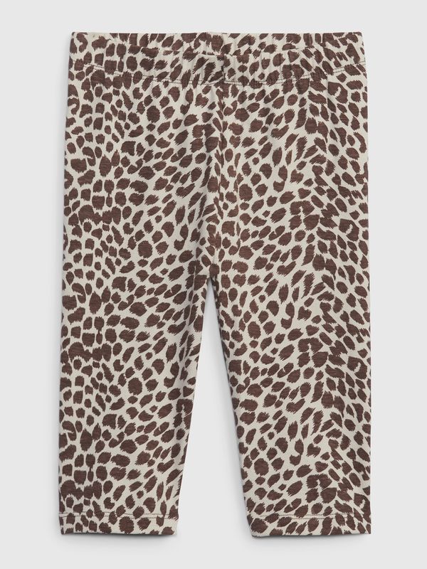 GAP KIDS ORGANIC CAPRI LEGGINGS LEOPARD - GIRLS
