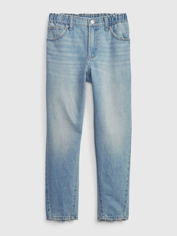 GAP KIDS JEANS BARREL HUGH RISE WASHWELL - GIRLS