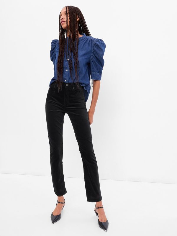 GAP JEANS SLIM VELVET VINTAGE HIGH RISE - WOMEN