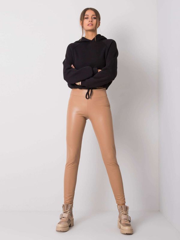 Ženske kožne helanke Fashionhunters Leather
