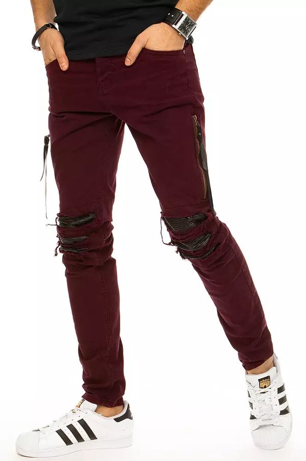 Muške pantalone DStreet Burgundy