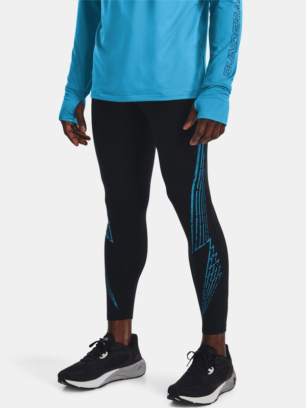 UNDER ARMOUR LEGGINGS UA FLY FAST 3.0 COLD TIGHT-BLK - MENS