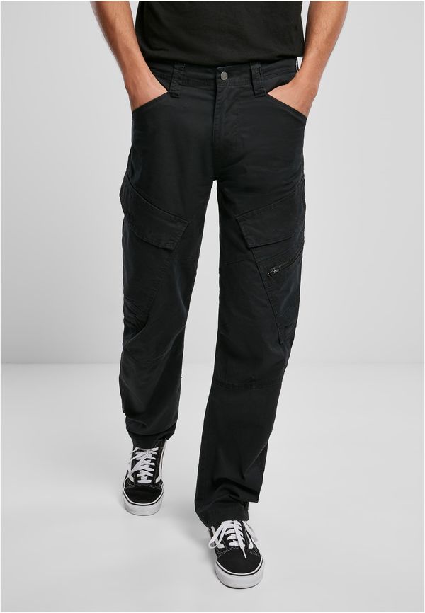 ADVEN SLIM FIT CARGO PANTS BLACK