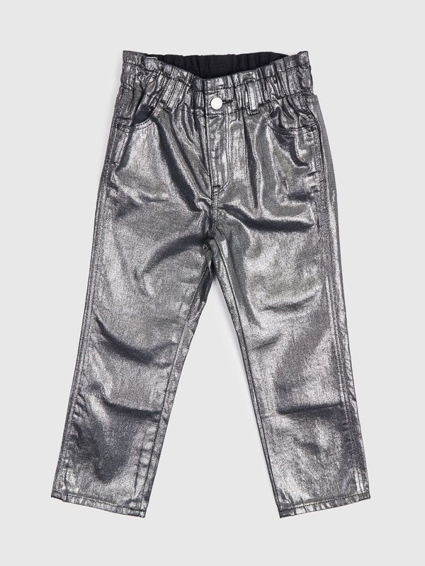 GAP KIDS METALLIC JEANS MOM - GIRLS