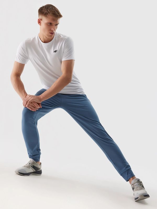 MEN'S QUICK-DRYING SPORTS PANTS 4F - DENIM