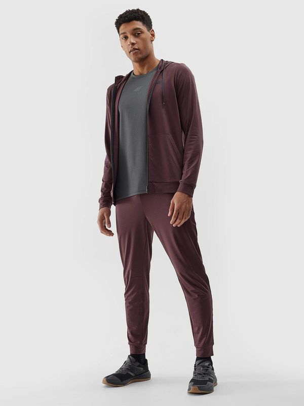 MEN'S 4F QUICK DRY SPORTS PANTS - BROWN
