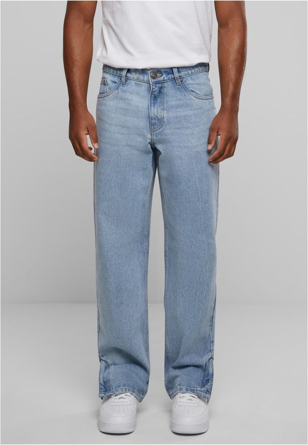 MEN'S HEAVY OUNCE STRAIGHT FIT ZIPPED JEANS - LIGHT BLUE