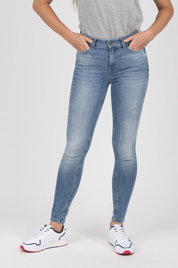 TOMMY JEANS JEANS - MID RISE SKINNY NORA 7/8 LRTBD BLUE-GREY