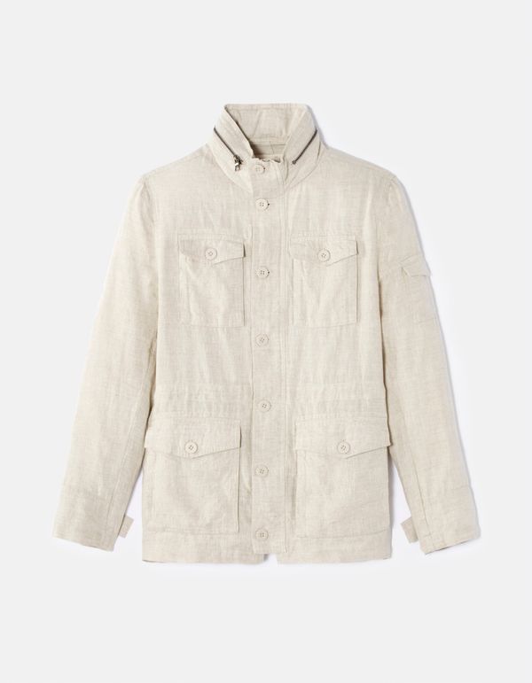 CELIO LINEN JACKET PARKA GUFARI - MEN