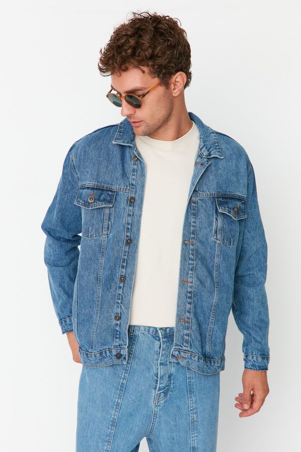 TRENDYOL BLUE REGULAR FIT JACKET