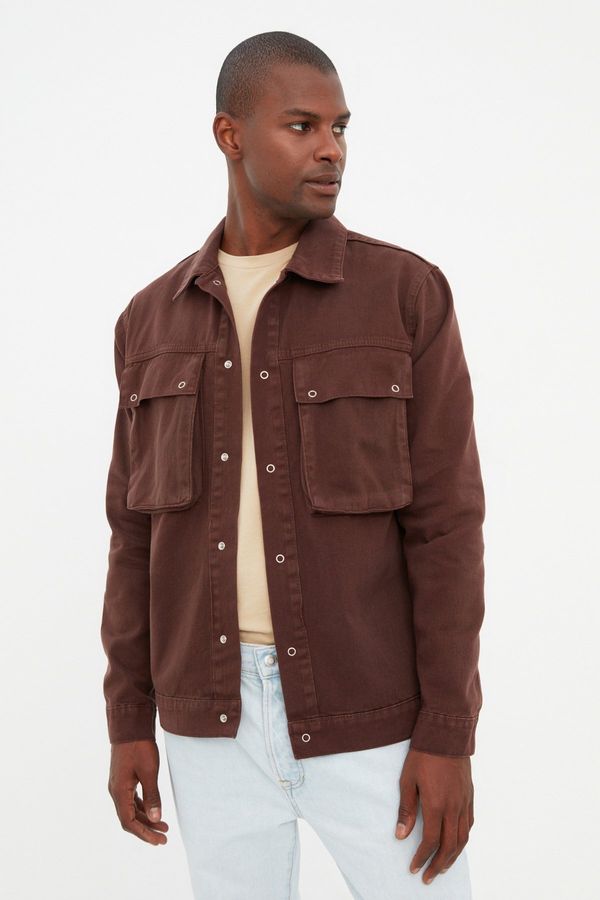 TRENDYOL BROWN BIG POCKET TRUCKER JACKET