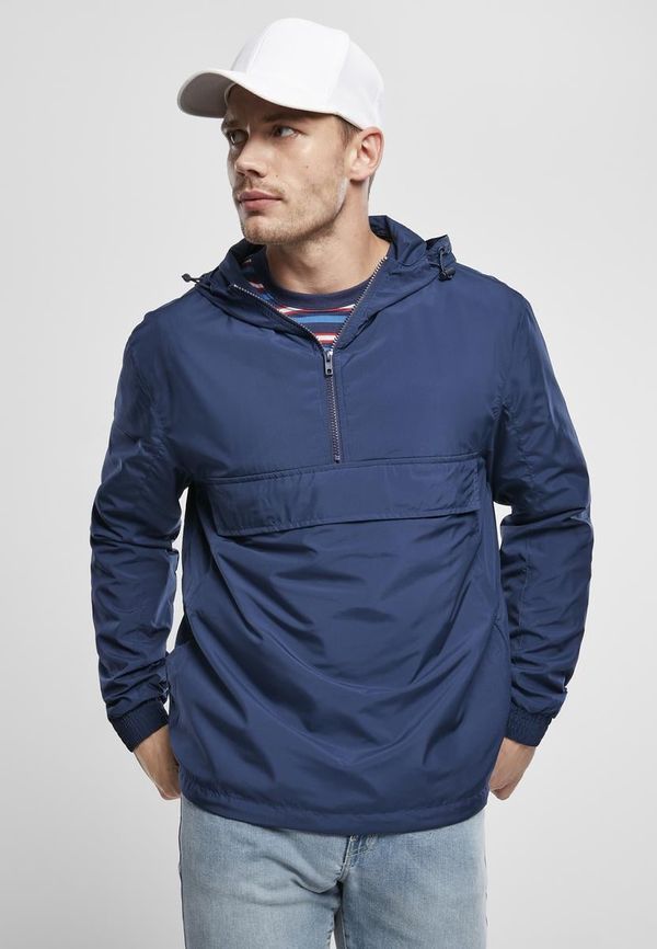 BASIC PULL OVER JACKET DARK BLUE