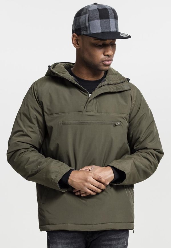 PADDED PULL OVER OLIVE JACKET