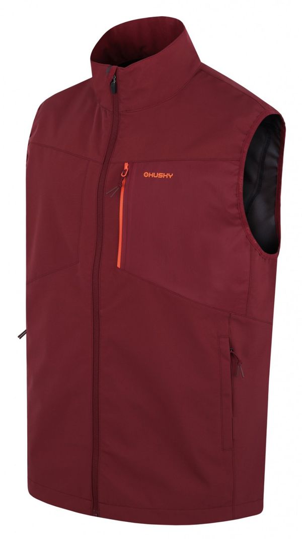 MEN'S SOFTSHELL VEST HUSKY SALIEN M BORDO