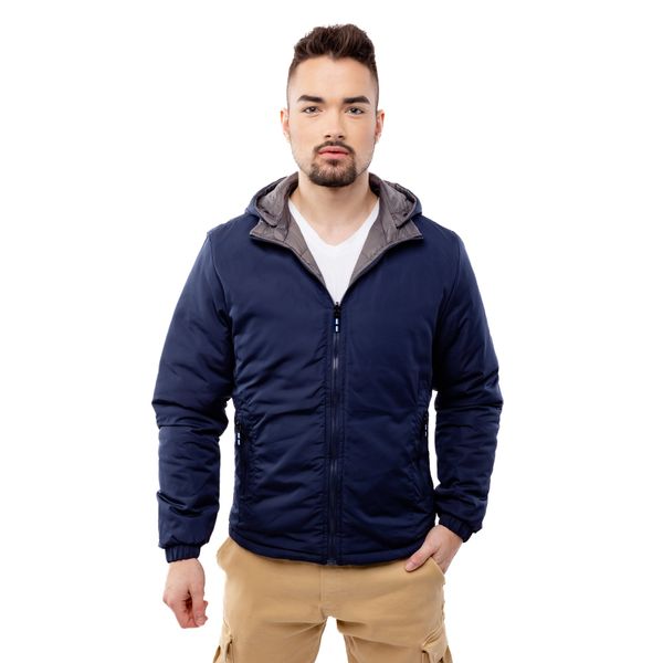 MEN'S REVERSIBLE JACKET GLANO - DARK BLUE