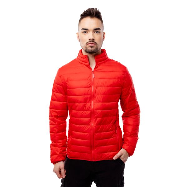 MEN'S QUILTED JACKET GLANO - RED