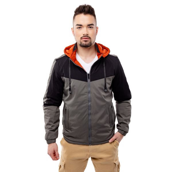 MEN'S DOUBLE-SIDED JACKET GLANO - BLACK