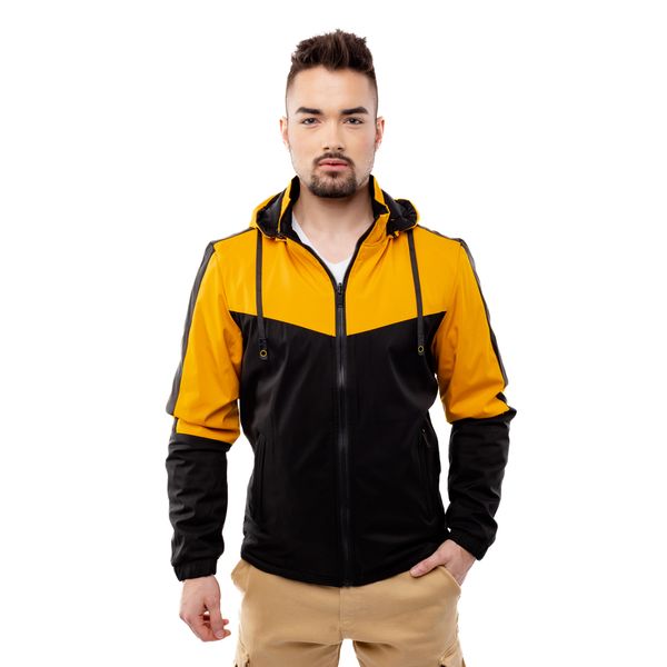MEN'S DOUBLE-SIDED JACKET GLANO - YELLOW