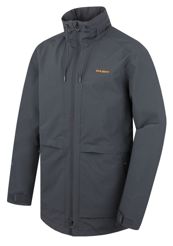 MEN'S HARDSHELL COAT HUSKY NEVR M DK. GREY