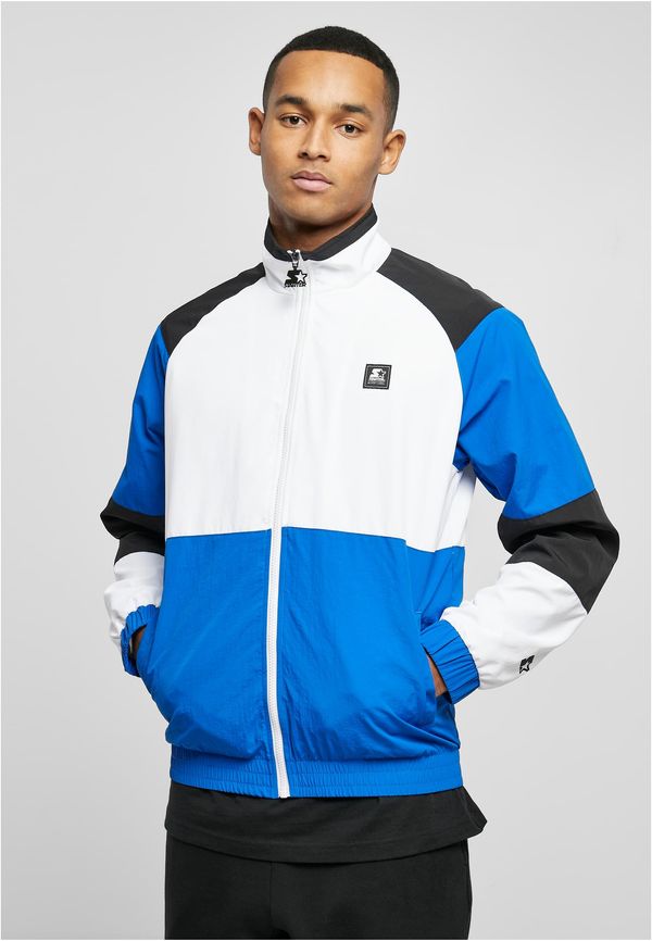 STARTER COLOR BLOCK RETRO JACKET WHITE/COBALT BLUE/BLACK