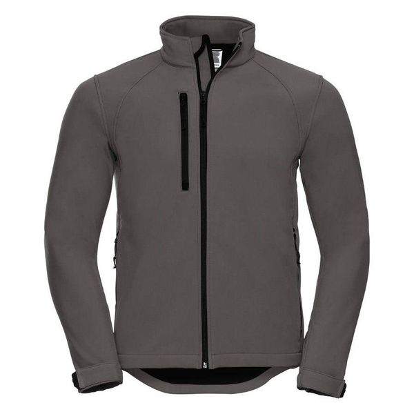 DARK GREY MEN'S SOFT SHELL RUSSELL JACKET