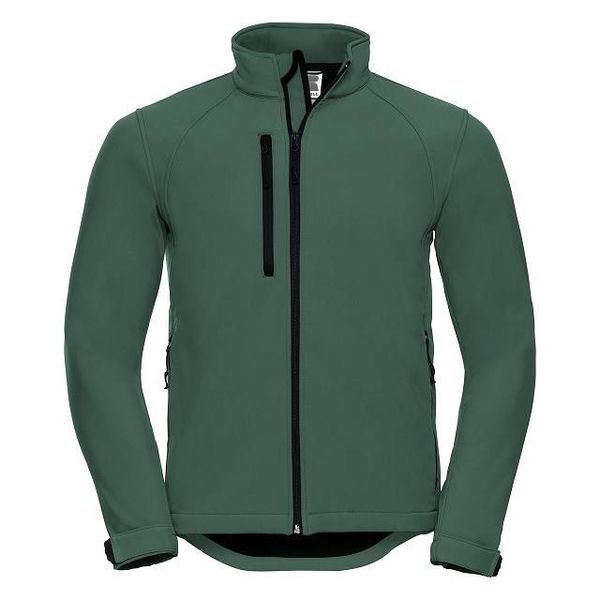 GREEN MEN'S SOFT SHELL RUSSELL JACKET