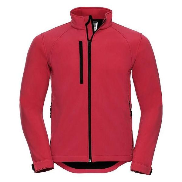 RED MEN'S SOFT SHELL RUSSELL JACKET