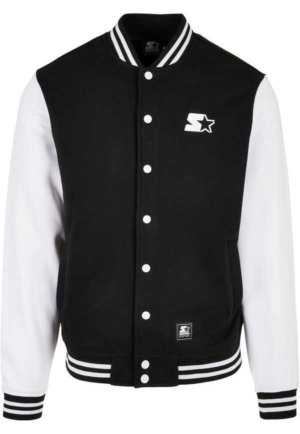 STARTER COLLEGE FLEECE JACKET BLACK/WHITE