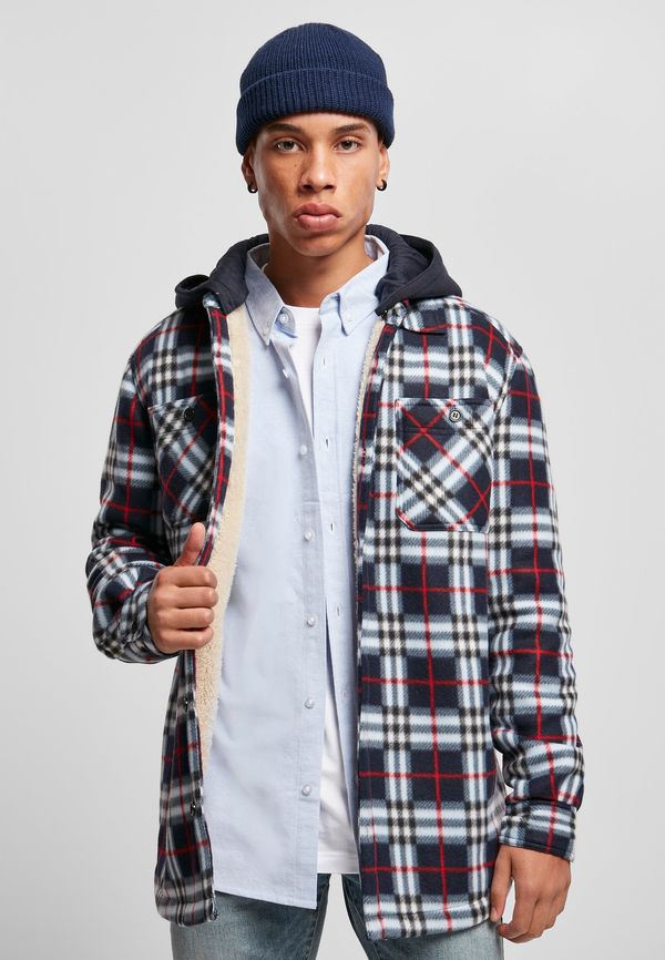 POLAR FLEECE OVERSHIRT WITH HOOD AND MIDNIGHT SWIMSUIT/RED