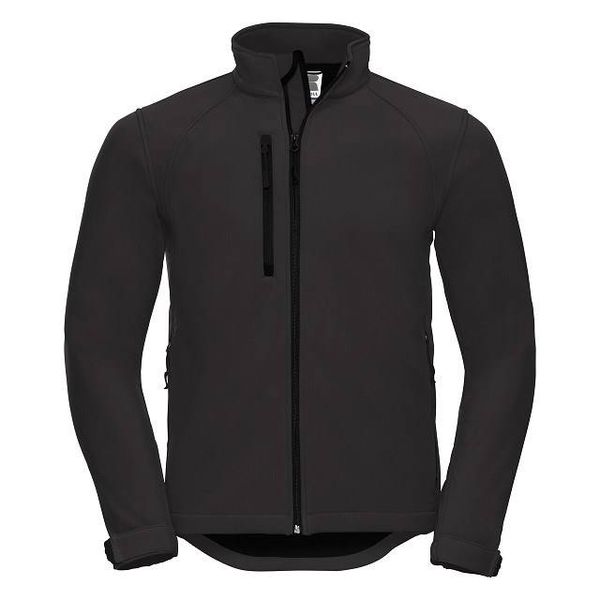 MEN'S BLACK SOFT SHELL RUSSELL JACKET