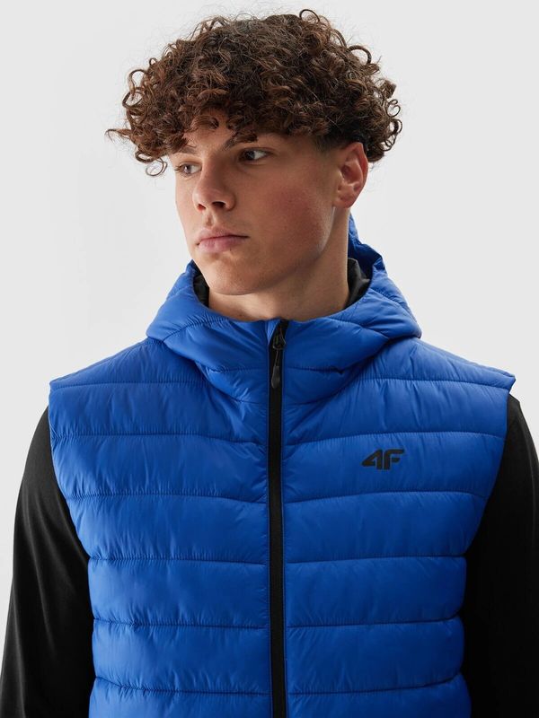 MEN'S DOWN VEST WITH 4F SYNTHETIC DOWN FILLING - COBALT