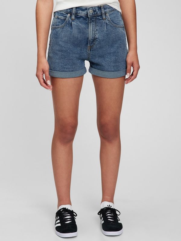 GAP TEEN DENIM SHORTS MOM WASHWELL - GIRLS
