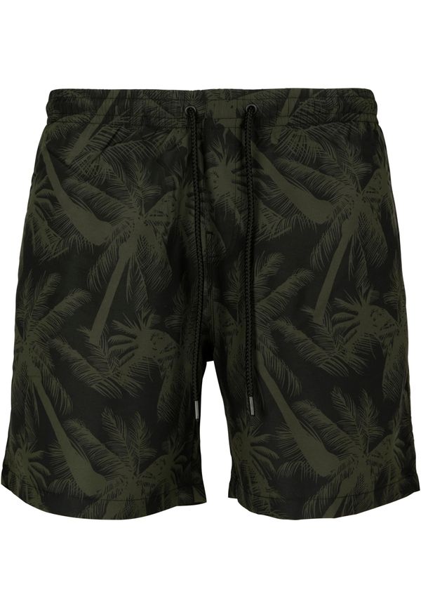 PALM/OLIVE SWIM SHORTS