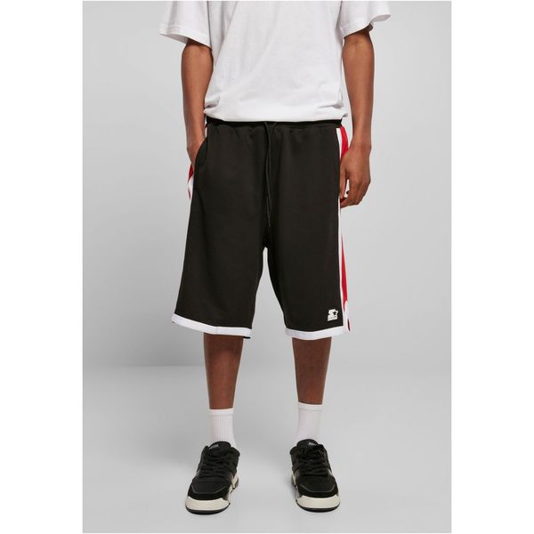 MEN'S STARTER BLACK LABEL SHORTS - BLACK/RED/WHITE