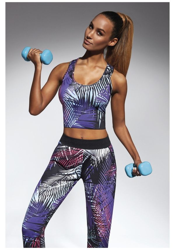 BAS BLEU CROP TOP JAMAICA-TOP 30 SPORTY IN FASHIONABLE PRINT