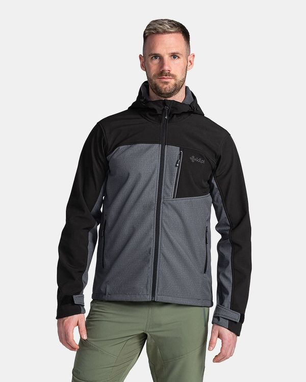 MEN'S SOFTSHEL JACKET KILPI RAVIO-M DARK GRAY