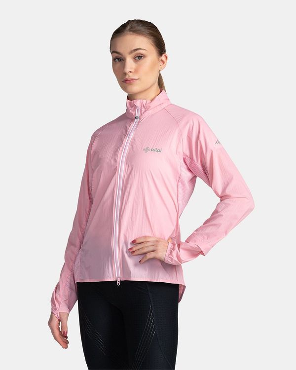 WOMEN'S RUNNING JACKET KILPI TIRANO-W LIGHT PINK